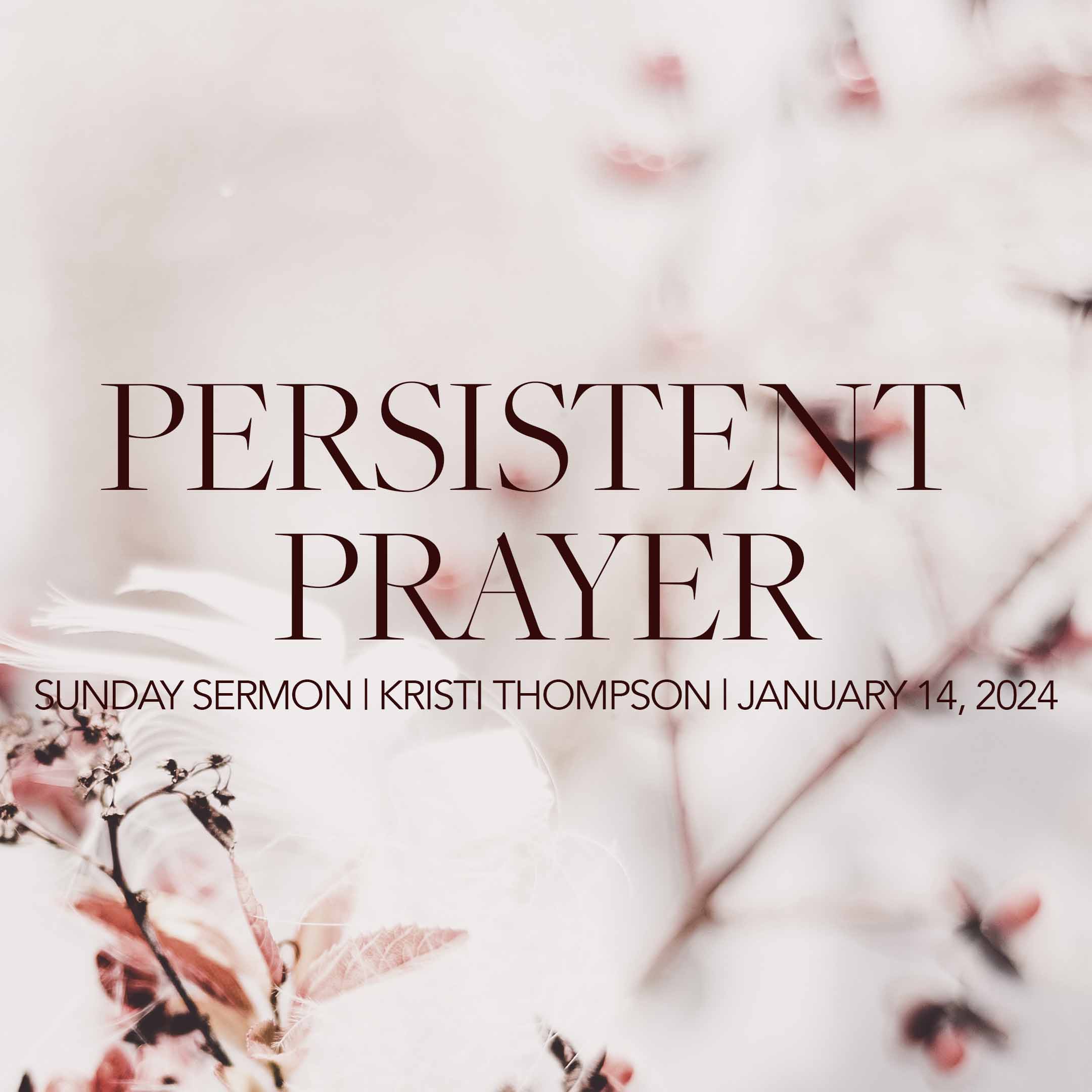 Persistent Prayer | Hope Church